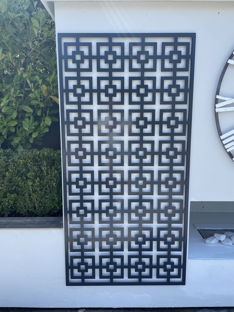 Laser Cut Steel Garden Privacy Decorative Screen Panels With - Etsy UK