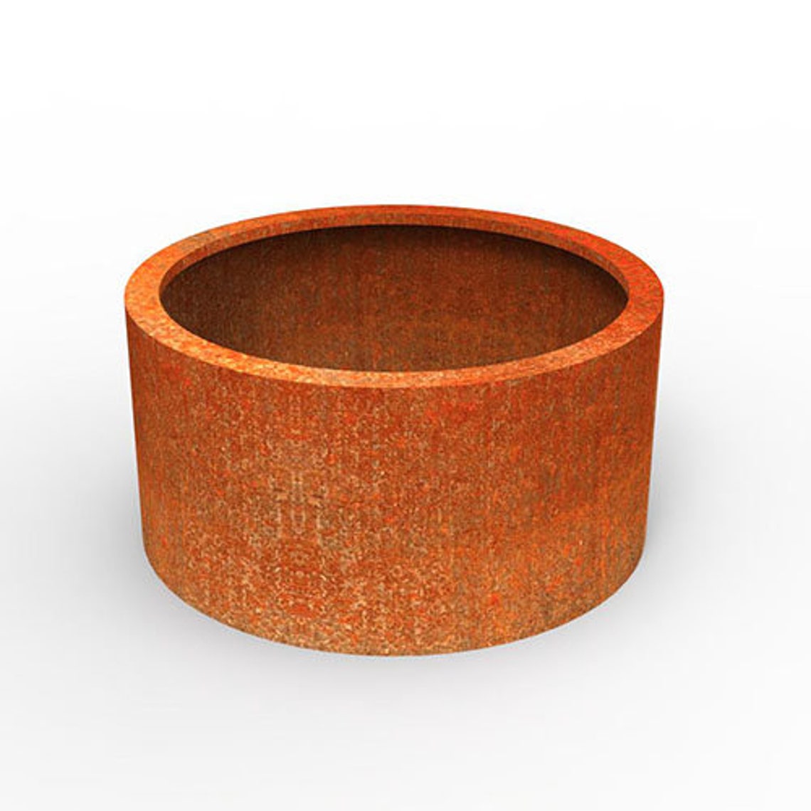 Round Corten Cylinder Planter Pot - Etsy