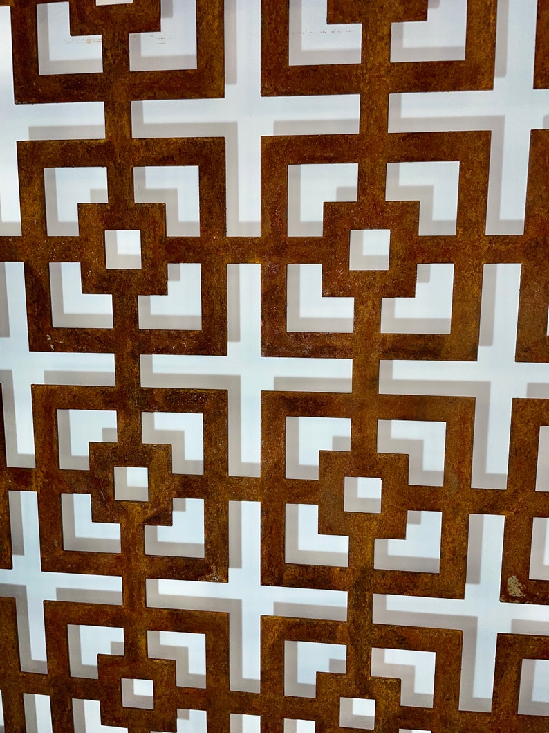 Laser Cut Steel Garden Privacy Decorative Screen Panels With - Etsy UK