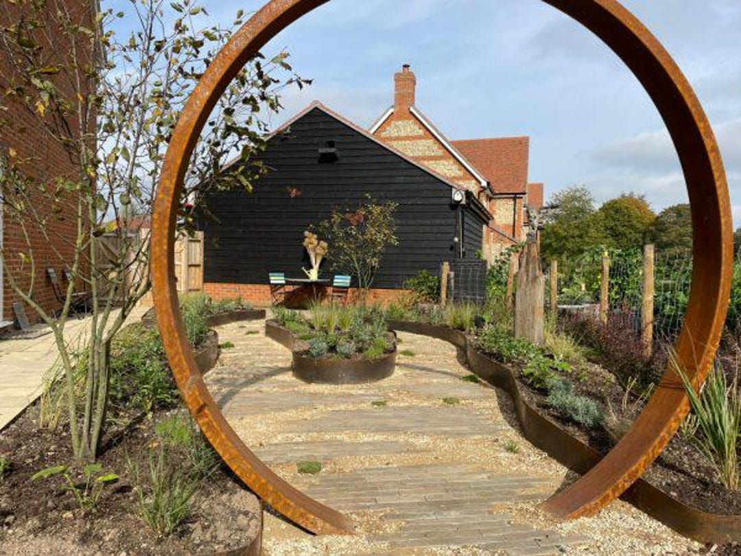 CORTEN STEEL MOONGATE - Etsy