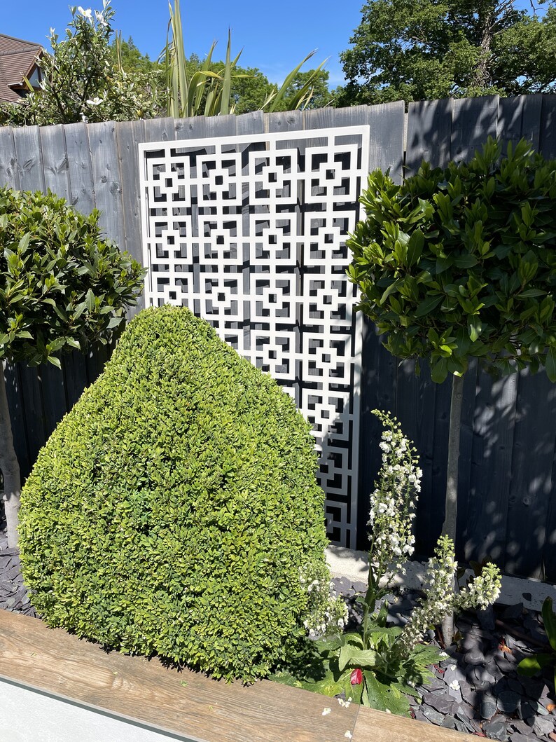 Laser Cut Steel Garden Privacy Decorative Screen Panels With - Etsy UK
