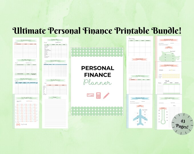 Budget 6 Registers in 1 Checkbook and Credit Card Register - Etsy