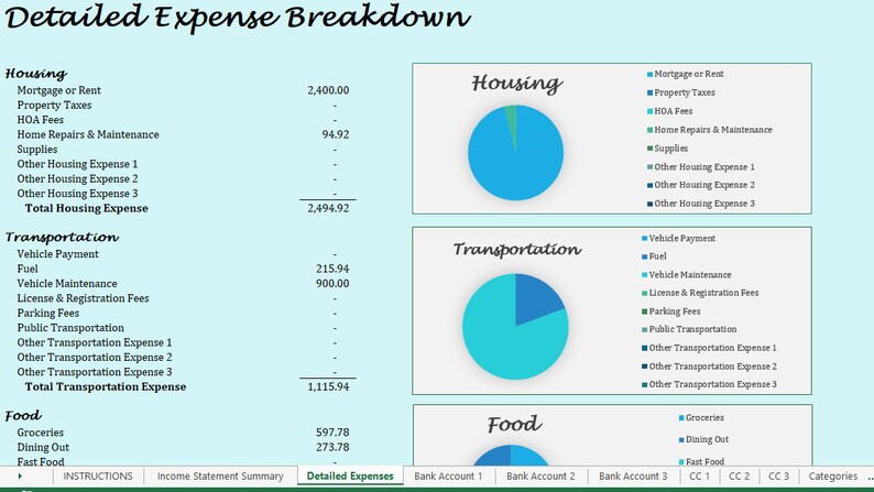 6 Registers in 1, Checkbook and Credit Card Register & Expense Tracker ...