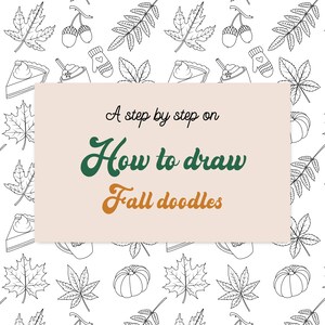 How to Draw Fall Doodles A Step by Step Guide on How to Draw - Etsy