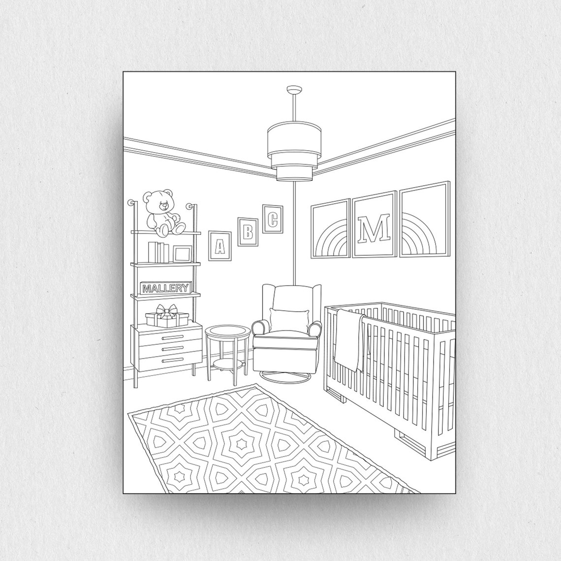 Interior Design Coloring Pages vol 3 Printable Adult - Etsy