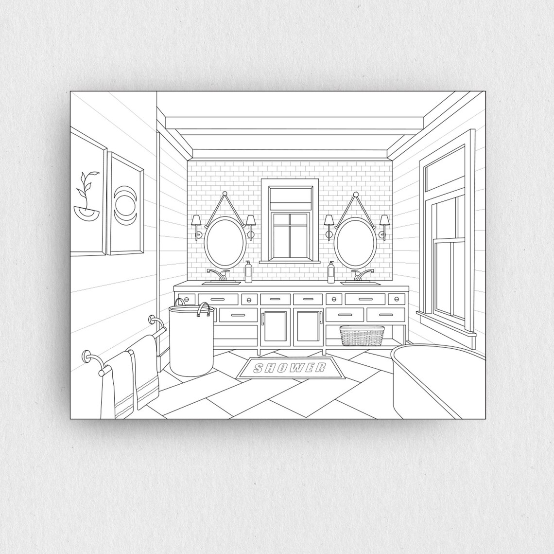 Interior Design Coloring Pages vol 3 Printable Adult - Etsy