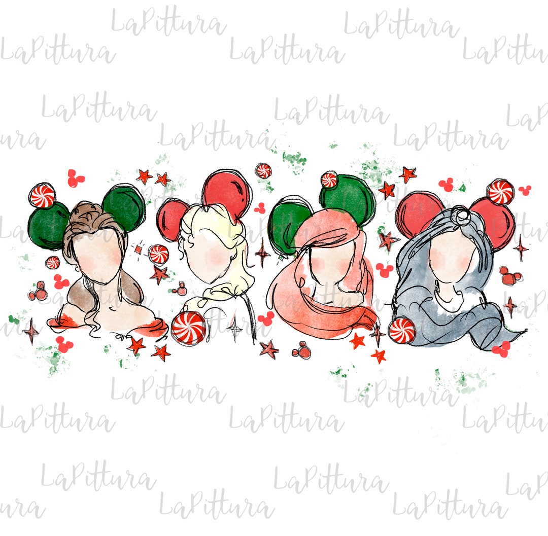 Christmas Princess Clipart, Christmas Princess Png, All Princess ...