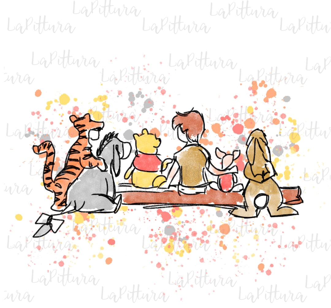 Watercolor Pooh PNG, Pooh Clipart, Pastel Png, Easter Pooh Png, Easter ...