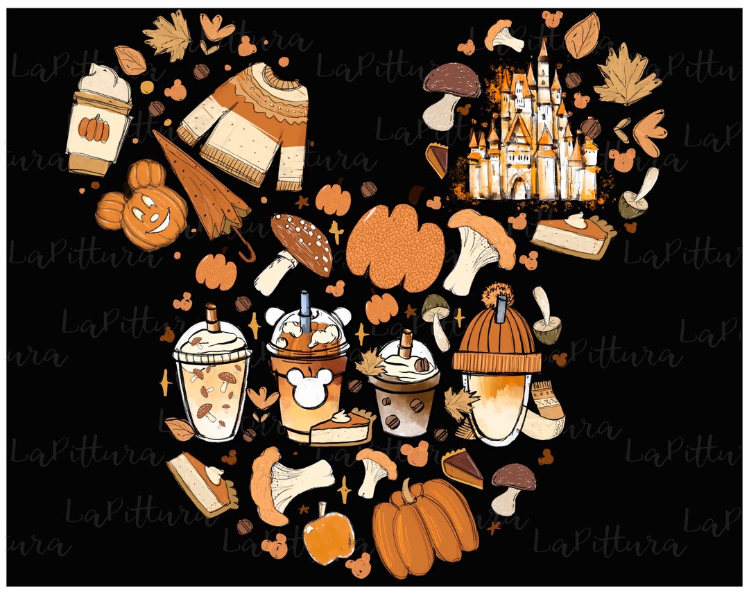 Mouse Fall Castle PNG Pumpkin Spiced Png Cut File Png, Fall Clipart ...