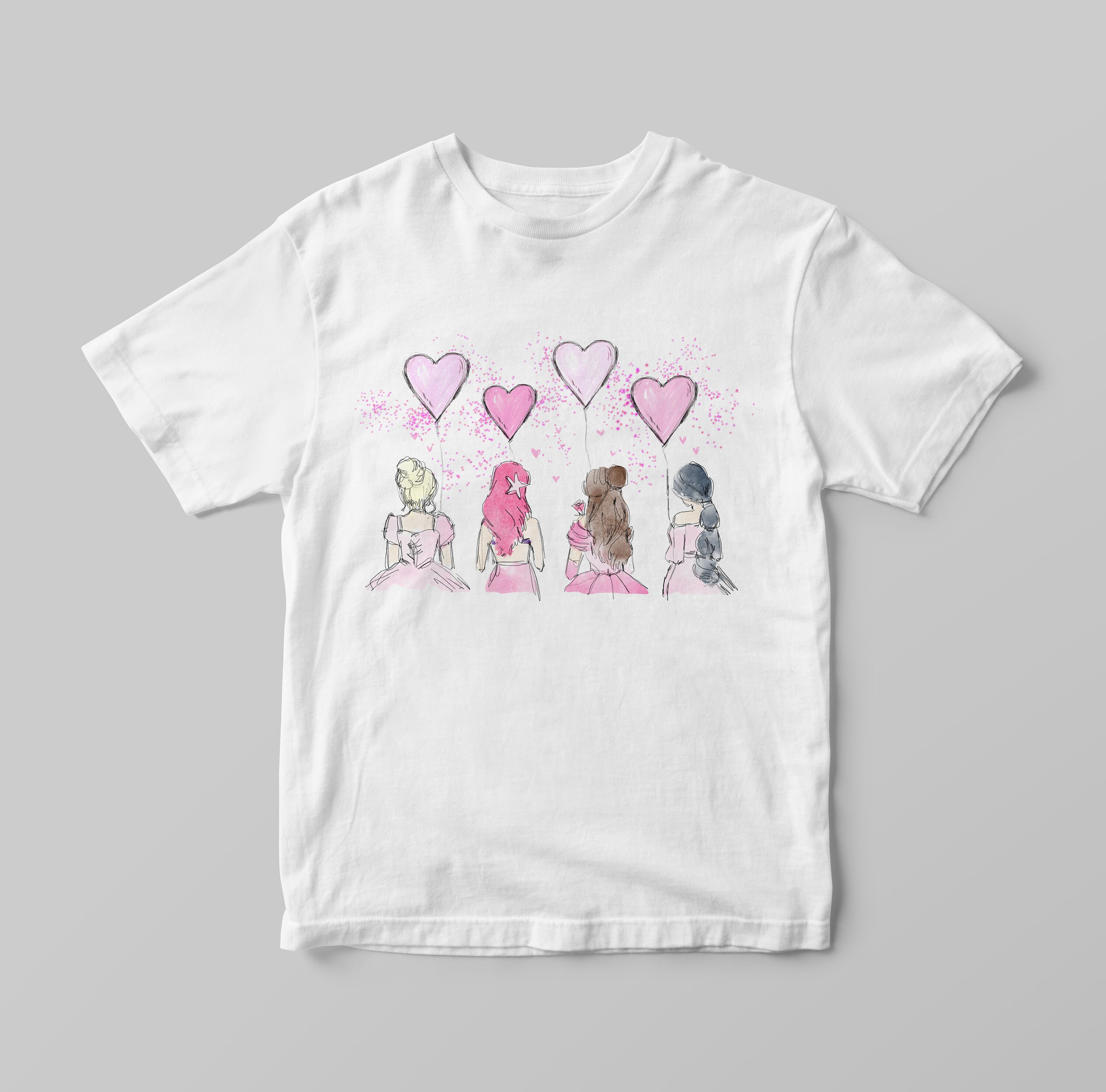 Pink Princess Png, Valentine's Day Png Bundle, Clipart Printable ...