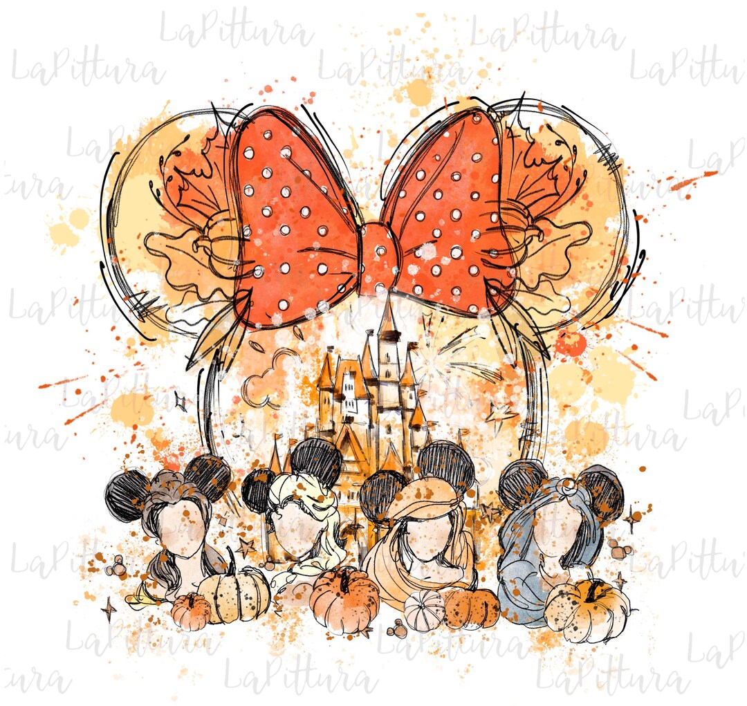Fall Castle Doodles, Fall Princesses, Fall Ears Pumpkin Png, Hello Fall ...