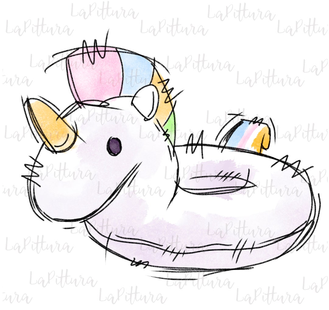 Float Clipart, Pool Party Clip Art PNG, Unicorn Clipart, Summer Drinks ...