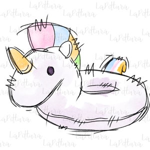 Float Clipart, Pool Party Clip Art PNG, Unicorn Clipart, Summer Drinks ...