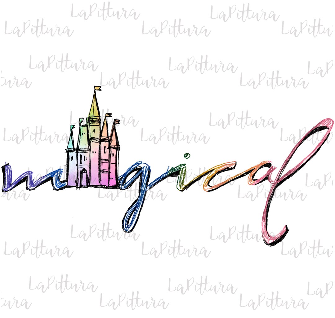 Magical PNG, Castle Clipart Printable Digital Download - Etsy