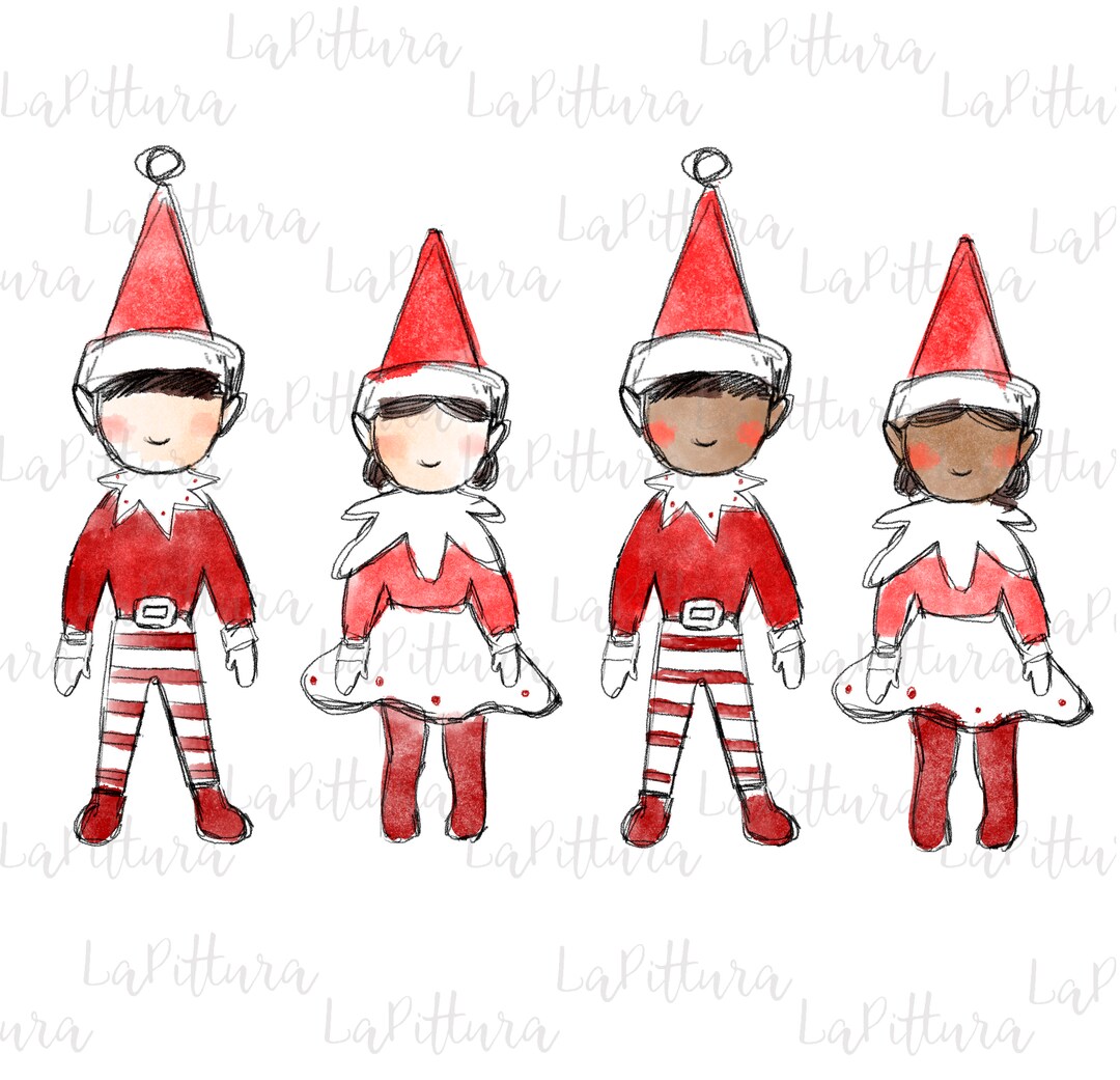 Elf Clip Art Png, Girl and Boy, Elf Clipart, Christmas Png Clipart ...