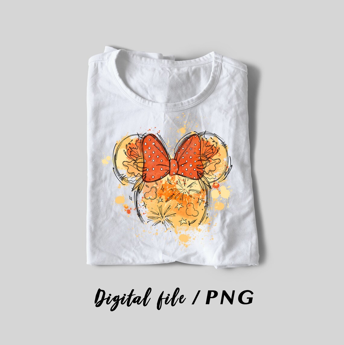 Fall Mouse Ears Png Watercolour Fall Ears Doodle Fall - Etsy