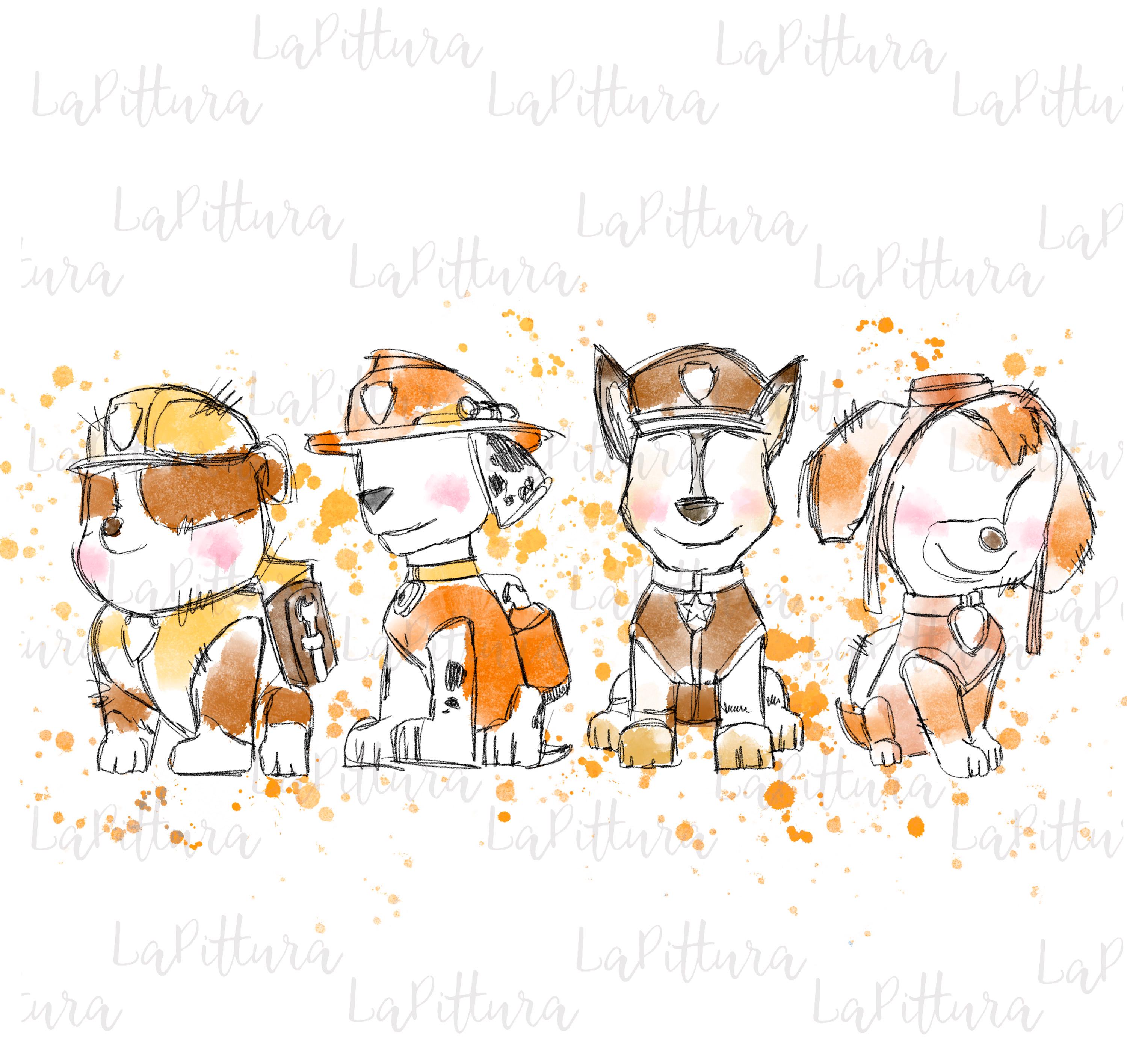 Cute Fall Puppies Clipart, Sublimation Digital Handmade Design - Etsy