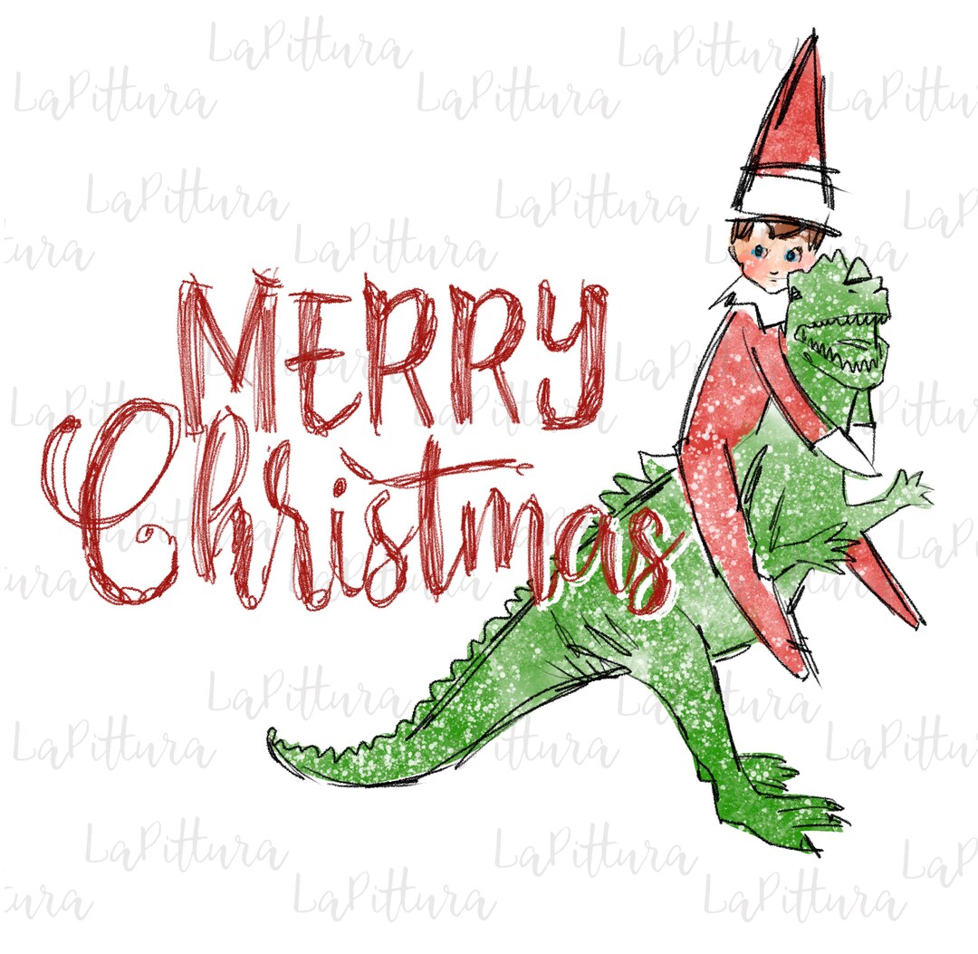 Christmas Dinosaur Png, Christmas Elf Png, Christmas Elf Clipart ...