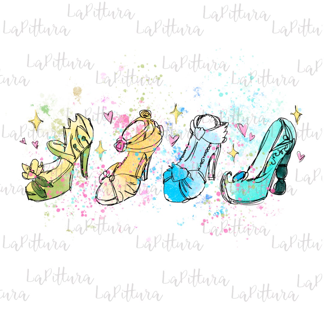Princess Shoes Clipart, Princess Png, All Princess Clipart, Princess ...