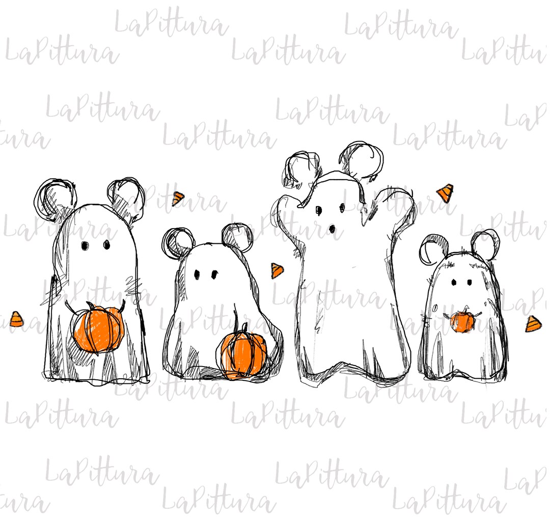 Boo Png, Fall Doodles Watercolor Doodle PNG, Pumpkin Png , Hello Fall Y ...