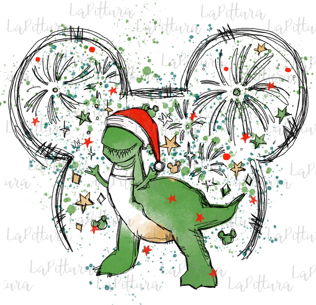 Christmas Dinosaur PNG, Dinosaur Clipart, Instant Download, Dinosaur ...