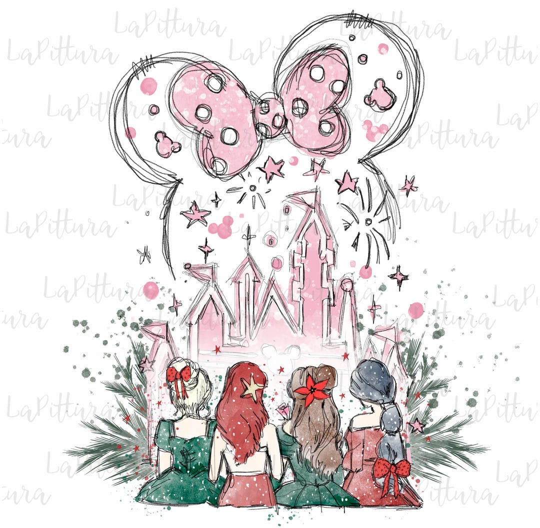 Christmas Princess Clipart, Christmas Princess Png, All Princess ...