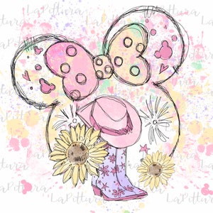 Western Design Png Clipart, Cowboy Girl Png, Watercolor Princess PNG ...