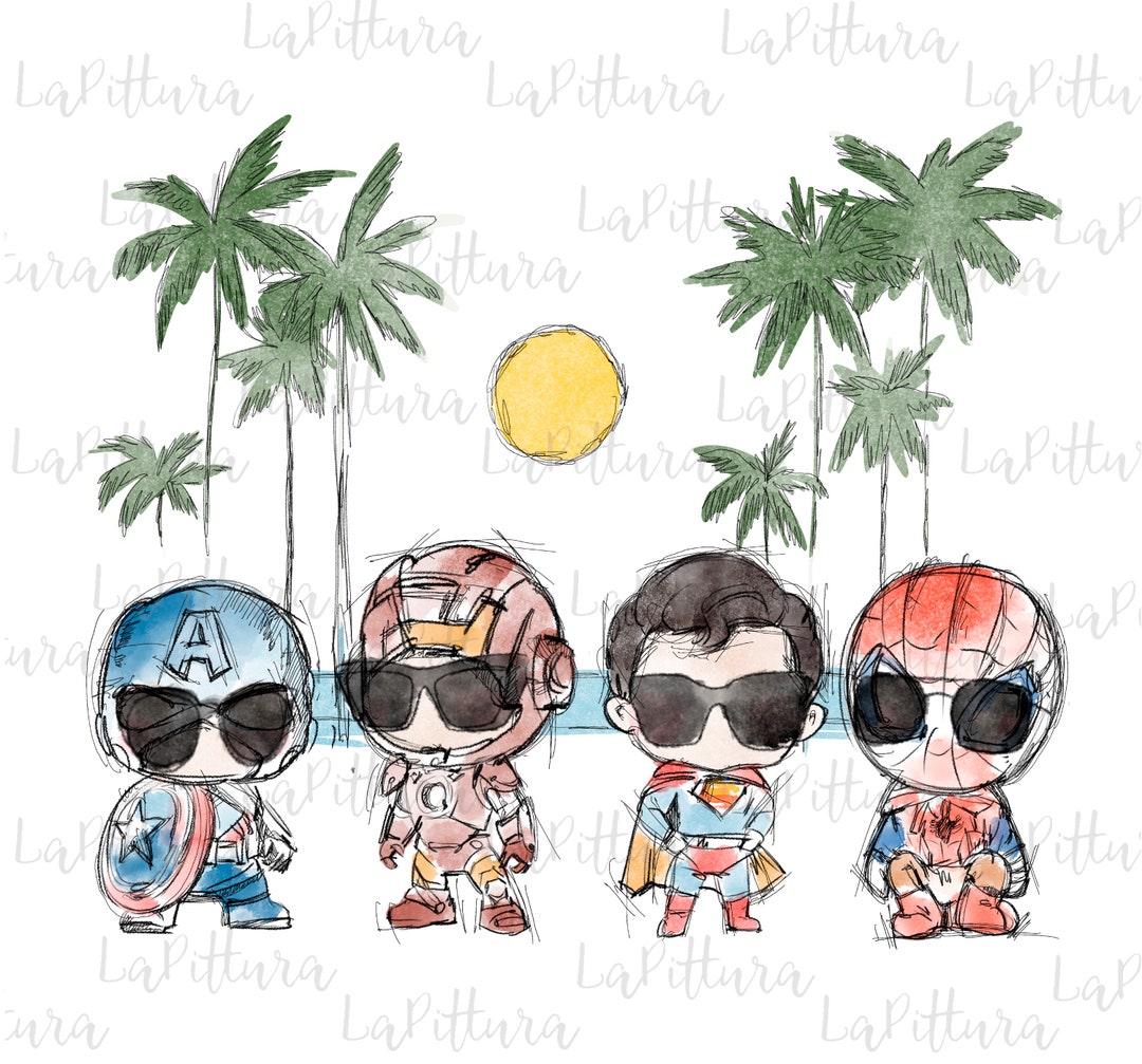 Watercolor Summer Boys PNG, Boys Clipart, Summer Boys Clipart, All Boys ...