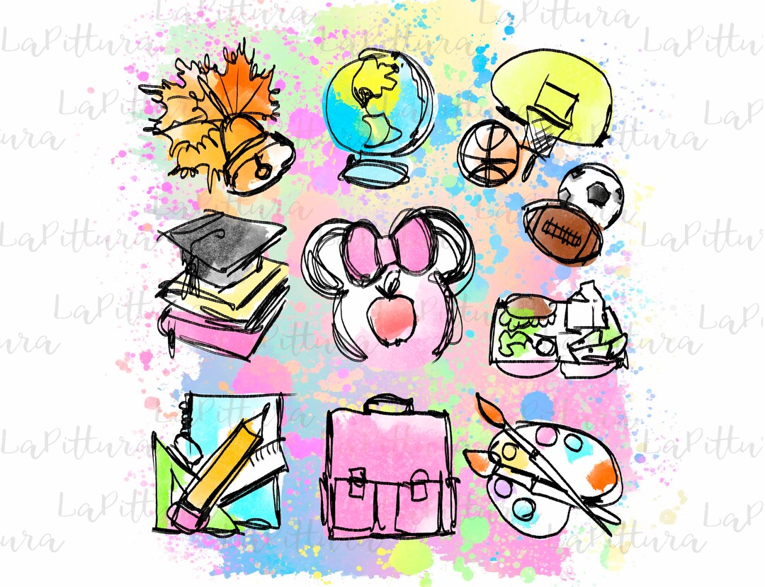 School Rainbow Clipart School Rainbow Png Watercolor Rainbow - Etsy