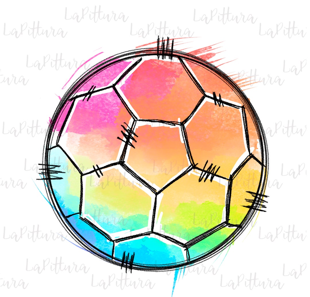 Rainbow Soccer Png, Soccer Ball, Soccer Png Team Clipart Printable ...