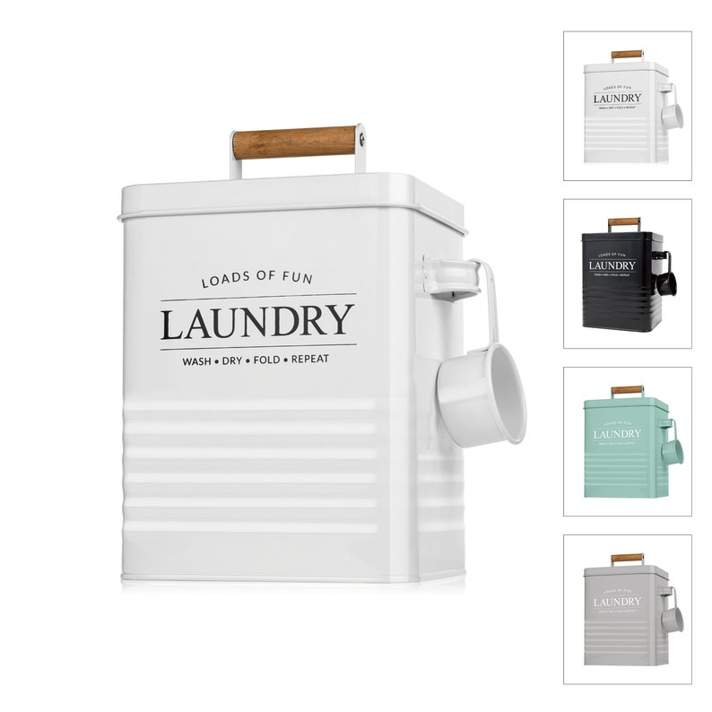 Laundry Detergent Dispenser Container Pods Powder, Modern Farmhouse ...