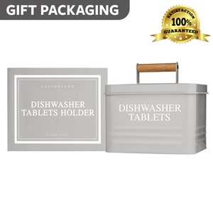 Dishwasher Detergent Pods Container, Modern Farmhouse Kitchen Home ...