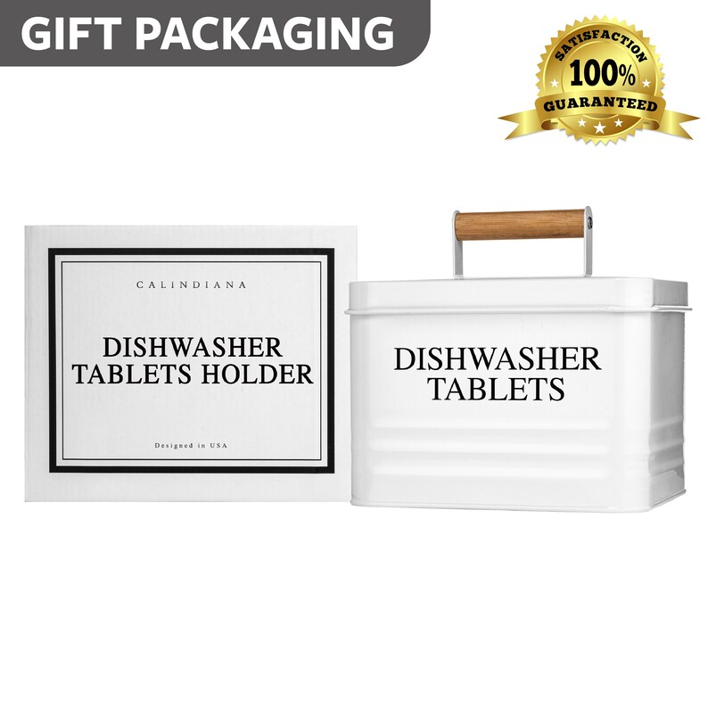 Dishwasher Detergent Pods Container, Modern Farmhouse Kitchen Home ...