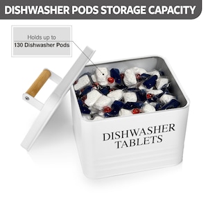 Dishwasher Detergent Pods Container, Modern Farmhouse Kitchen Home ...