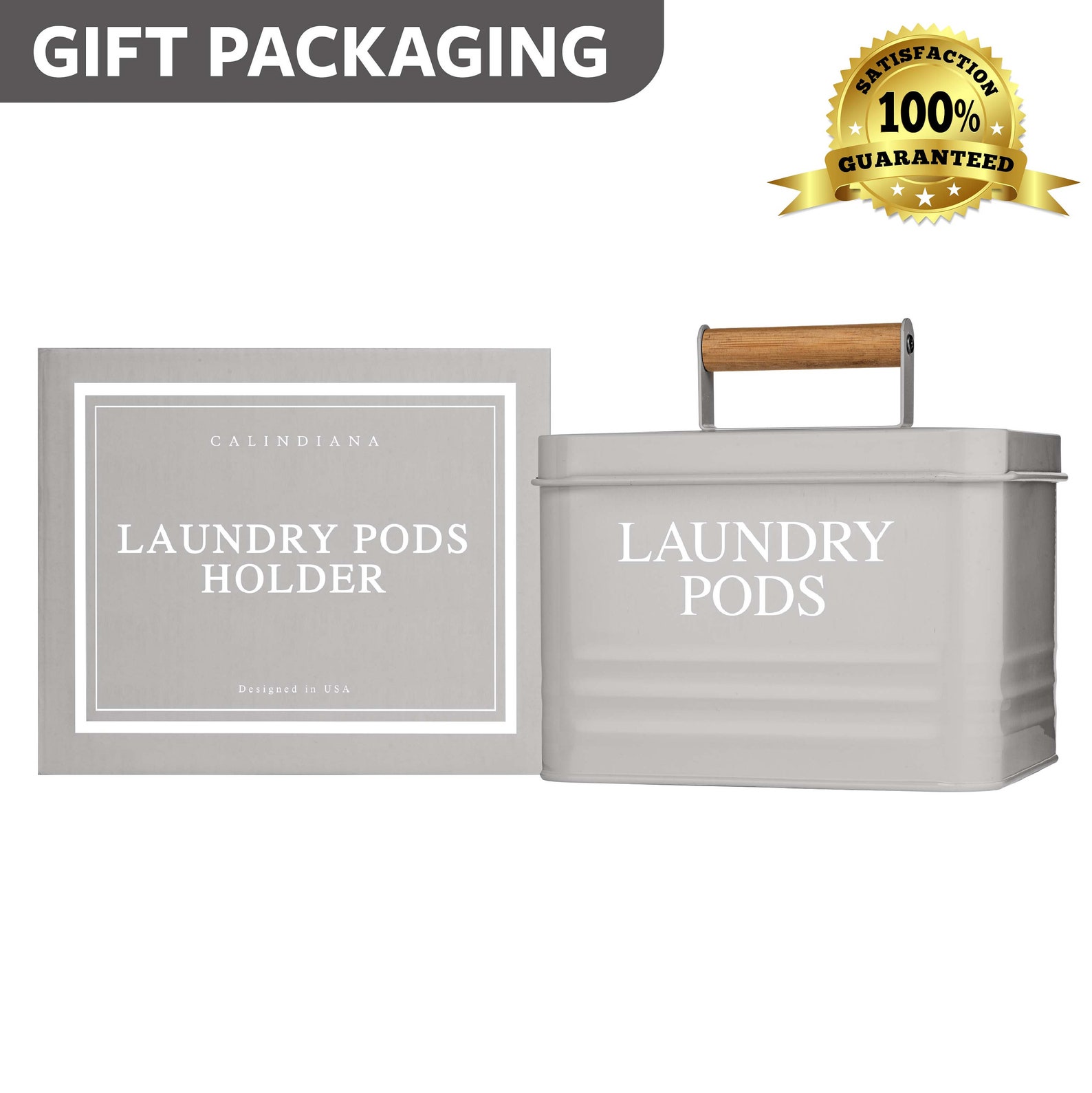 Laundry Pods Container, Modern Farmhouse Laundry Room Decor, Laundry ...