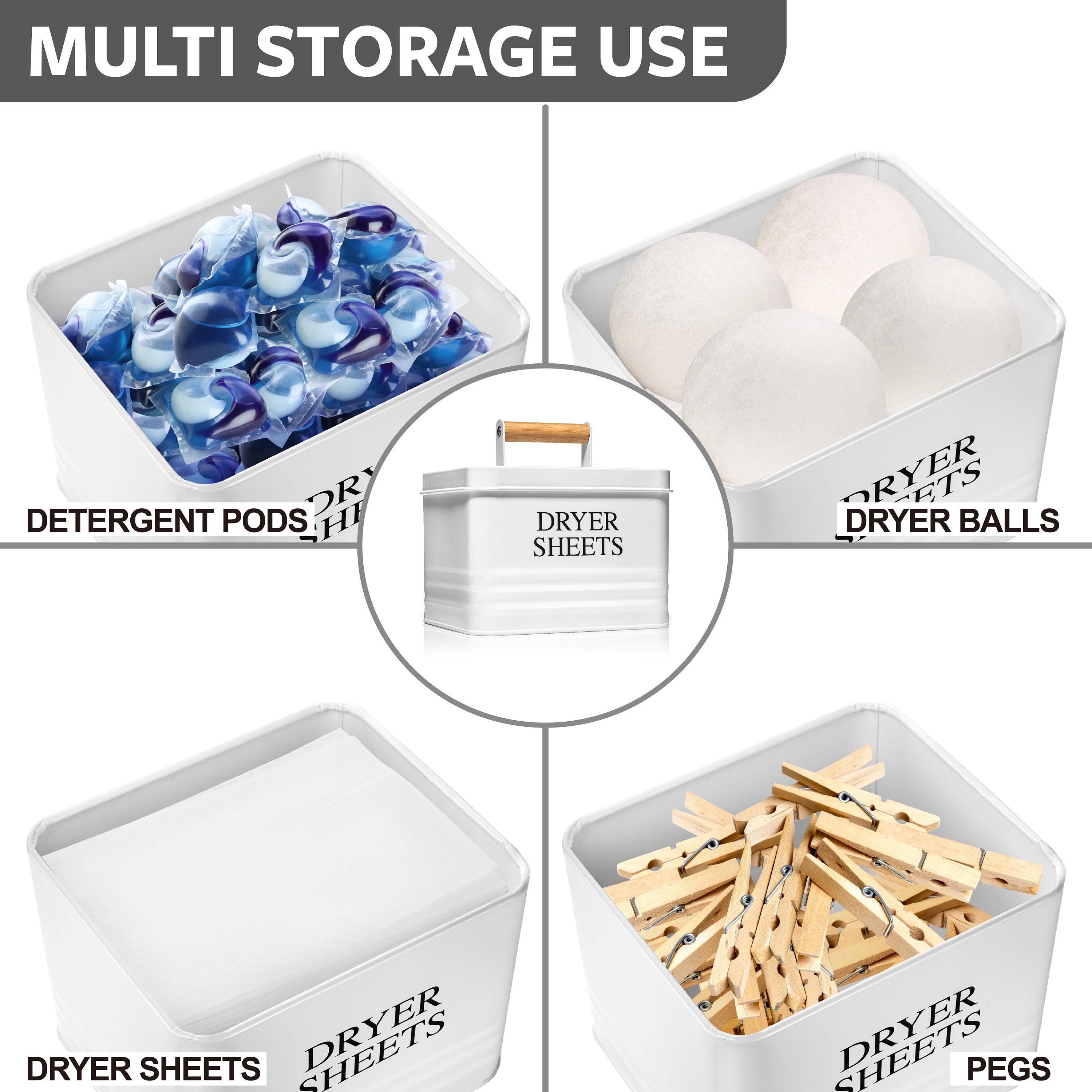 Dryer Sheet Box Dryer Sheet Holder - Wooden Dryer Sheet Dispenser For ...