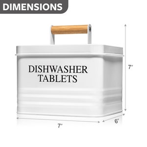 Dishwasher Detergent Pods Container, Modern Farmhouse Kitchen Home ...