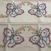 2 Vintage Embroidered Cross Stitch Pillowcases Butterflies Set - Etsy