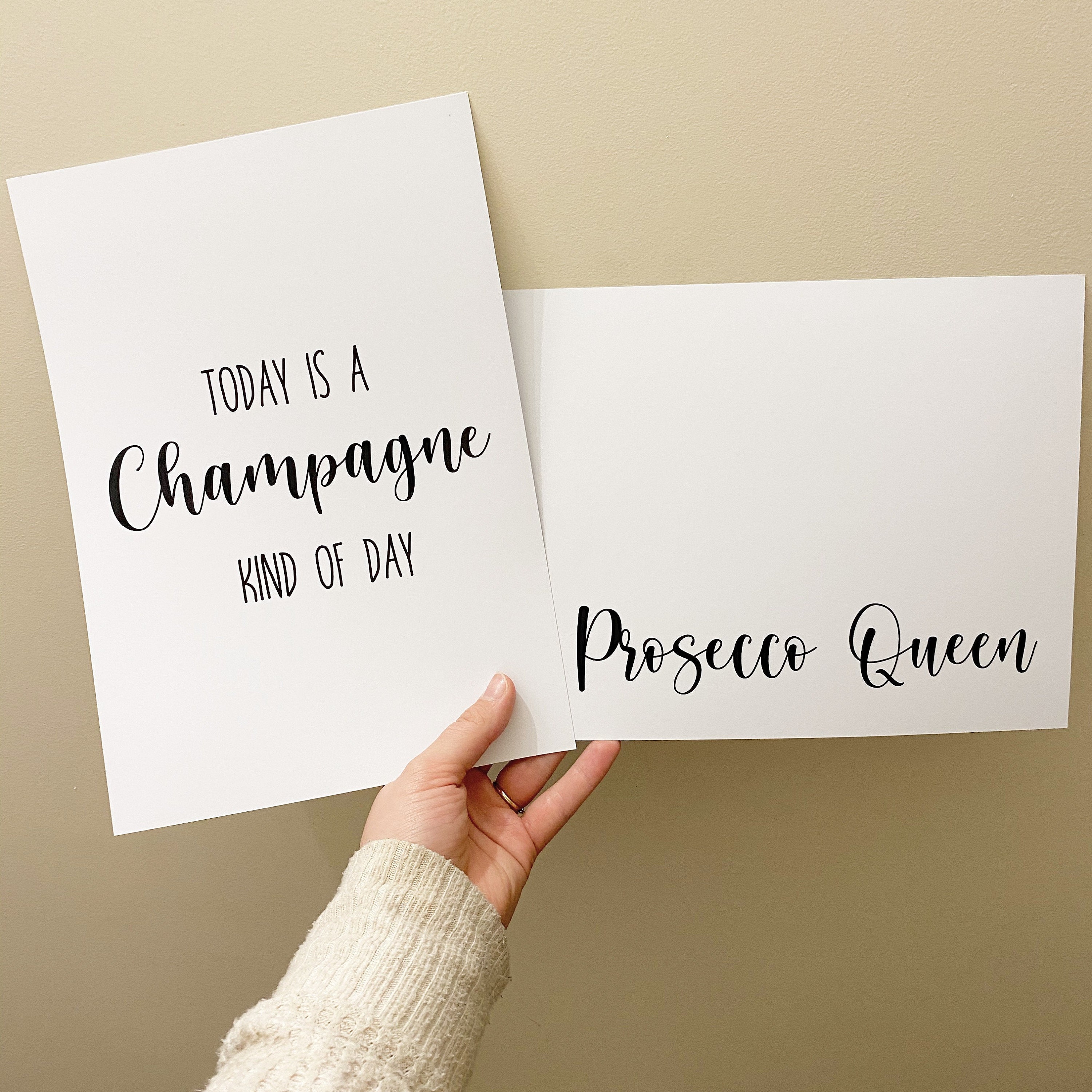 Prosecco Queen Alcohol Print ONLY print on the Left Can Be - Etsy UK