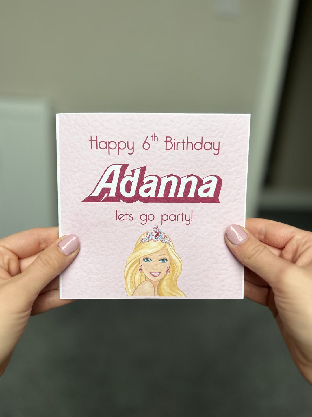 Girls Birthday Card Barbie Pink Inspired - Etsy UK