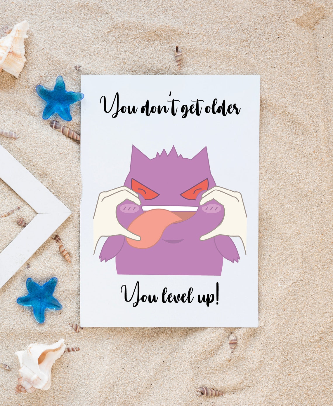 Pokemon Gengar Greeting Card A5 Perfect Happy Birthdays Invitation ...