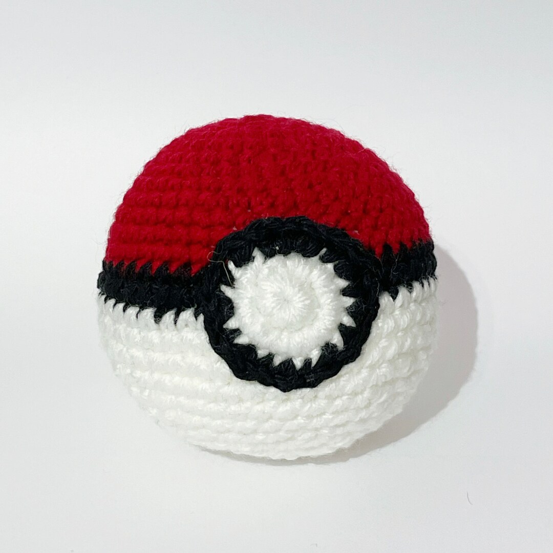 Pokeball Pokemon Crochet Amigurumi Plushie Mini Stuffed Toy Handmade ...