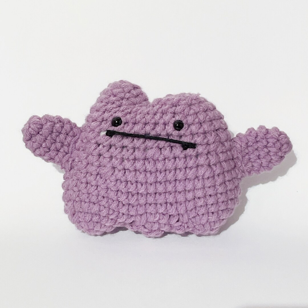 Ditto Pokemon Crochet Amigurumi Plushie Mini Stuffed Toy Handmade ...