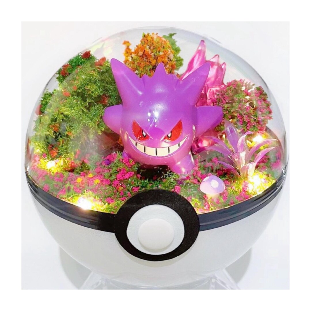 Handmade Gengar Terrarium Diorama Pokemon Pokeball Baubles Planter ...
