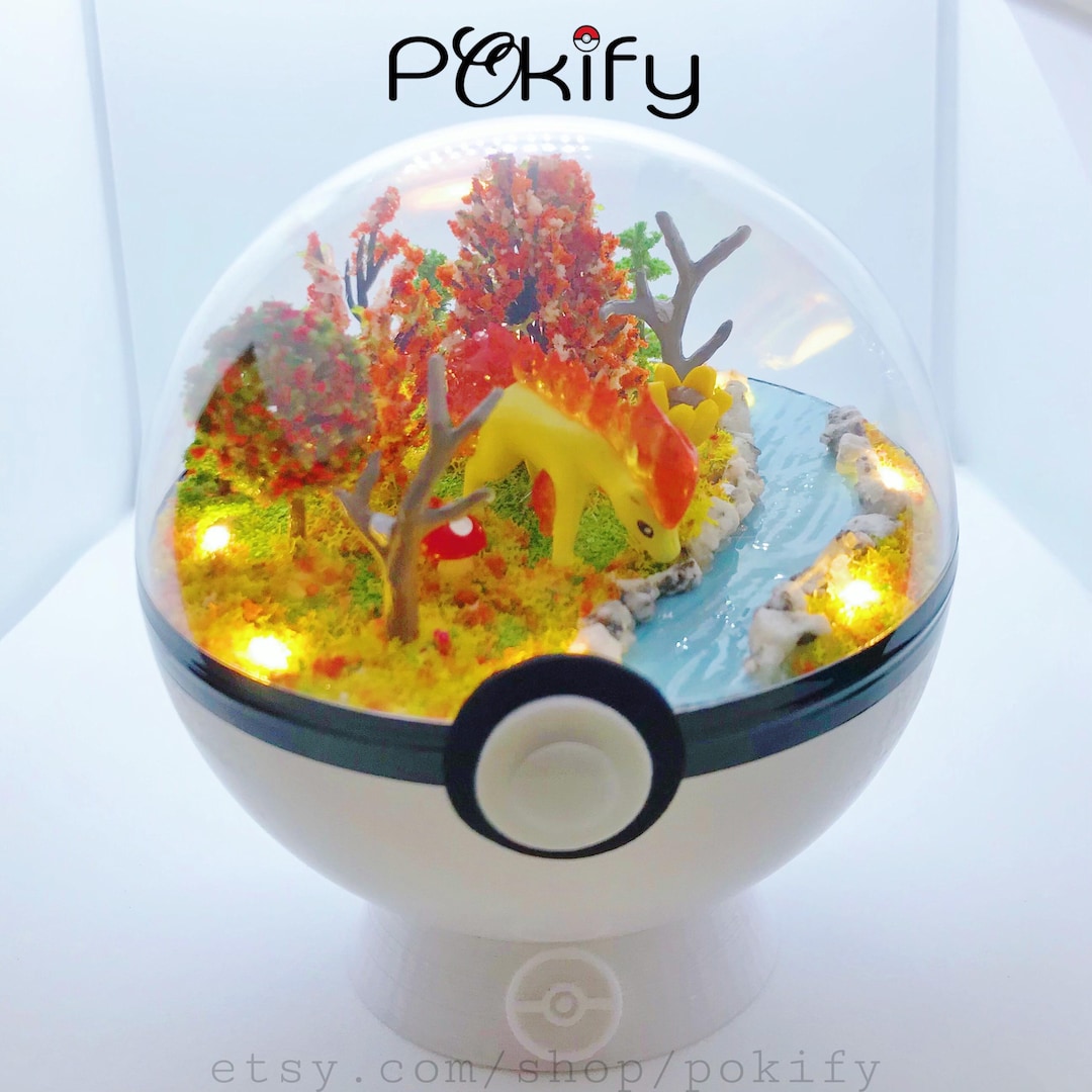 Handmade Ponyta Terrarium Diorama Pokemon Pokeball Baubles Planter ...