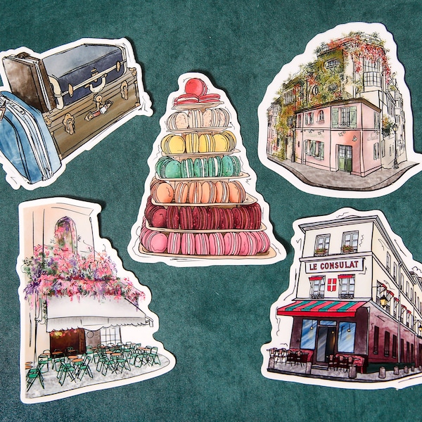 France Travel Stickers - Etsy
