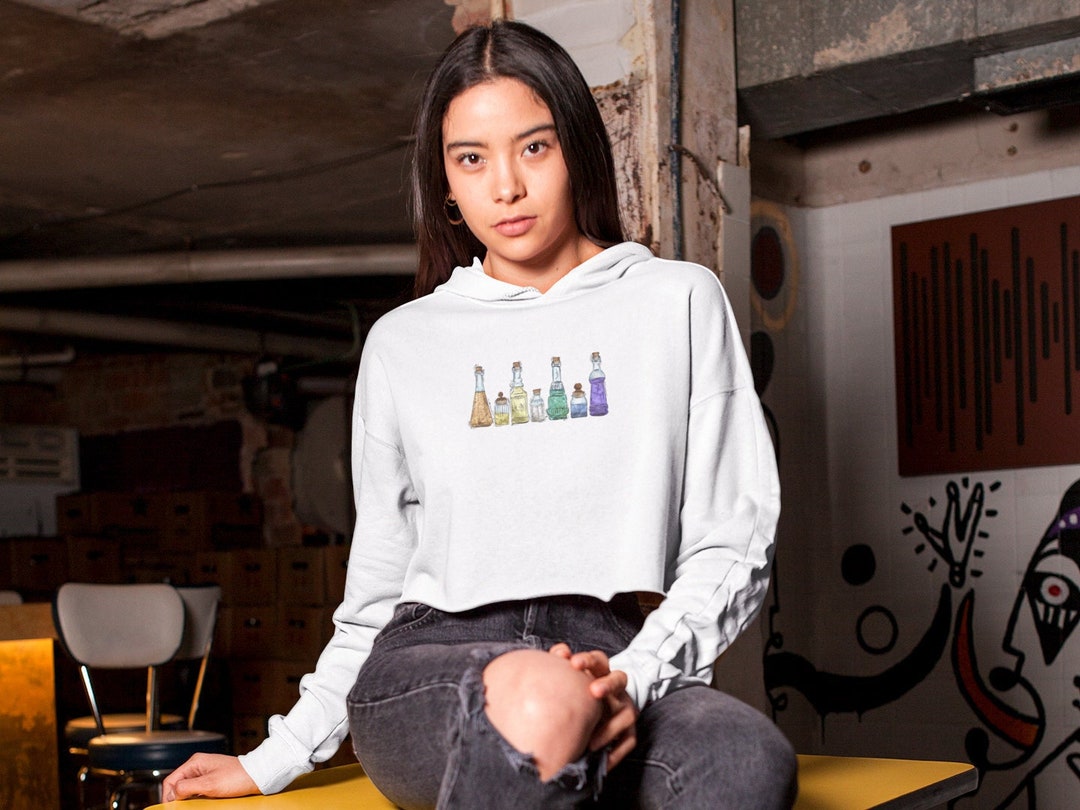 Genderfaun Pride Flag Cropped Hoodie, Pride Crop Top, Subtle Genderfaun ...