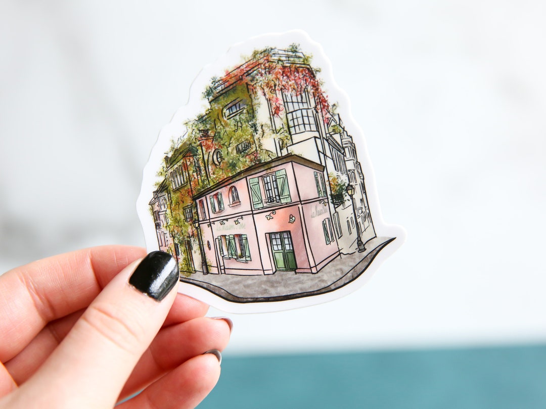 Paris Cafe Sticker Paris Decor Journal Sticker Waterproof - Etsy