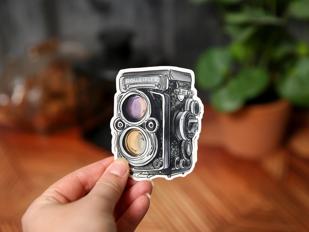 Vintage Camera Sticker, Photography Sticker, Antique Camera Sticker ...