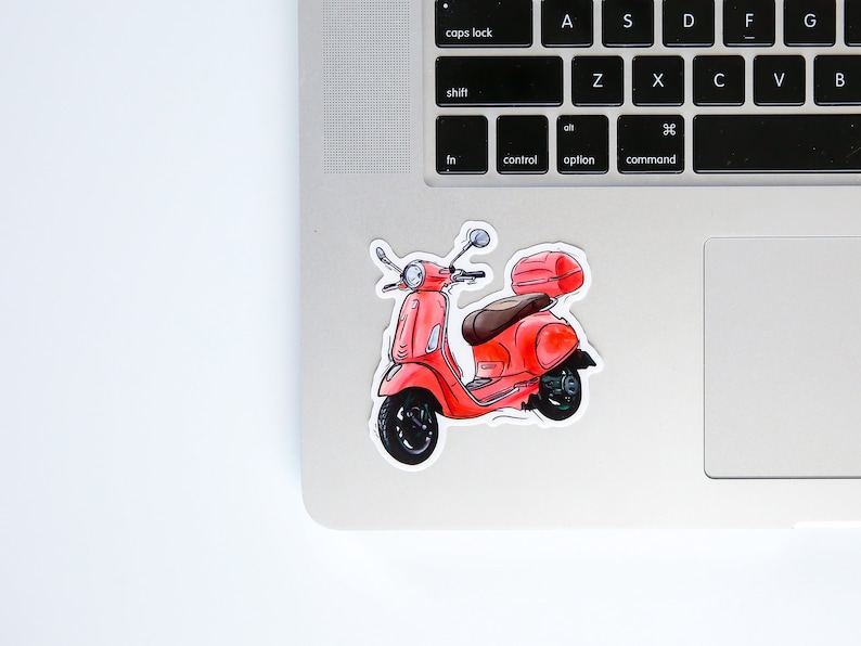 Vespa Sticker, Vespa Scooter Sticker, Vintage Vespa, Sticker for ...